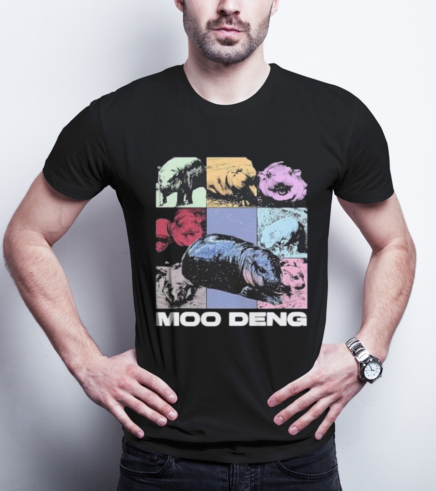 Moo Deng Era Cute Baby Hippo Pop T-Shirt