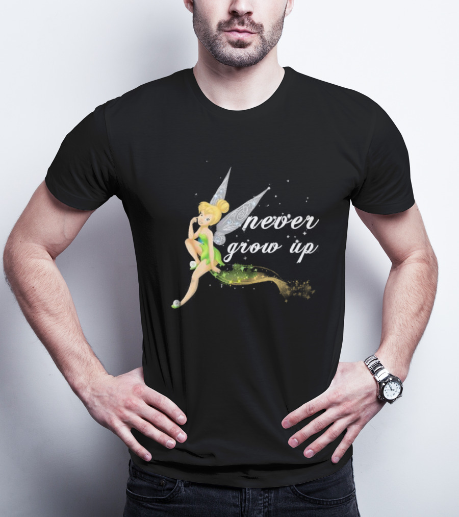 Tinkerbell Never Grow Up Fantasy Fairy Magic T-Shirt