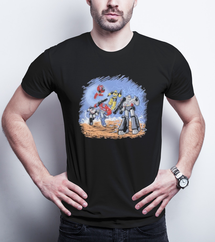 Zascanauta Bots Comic Book Style Animation Cover T-Shirt