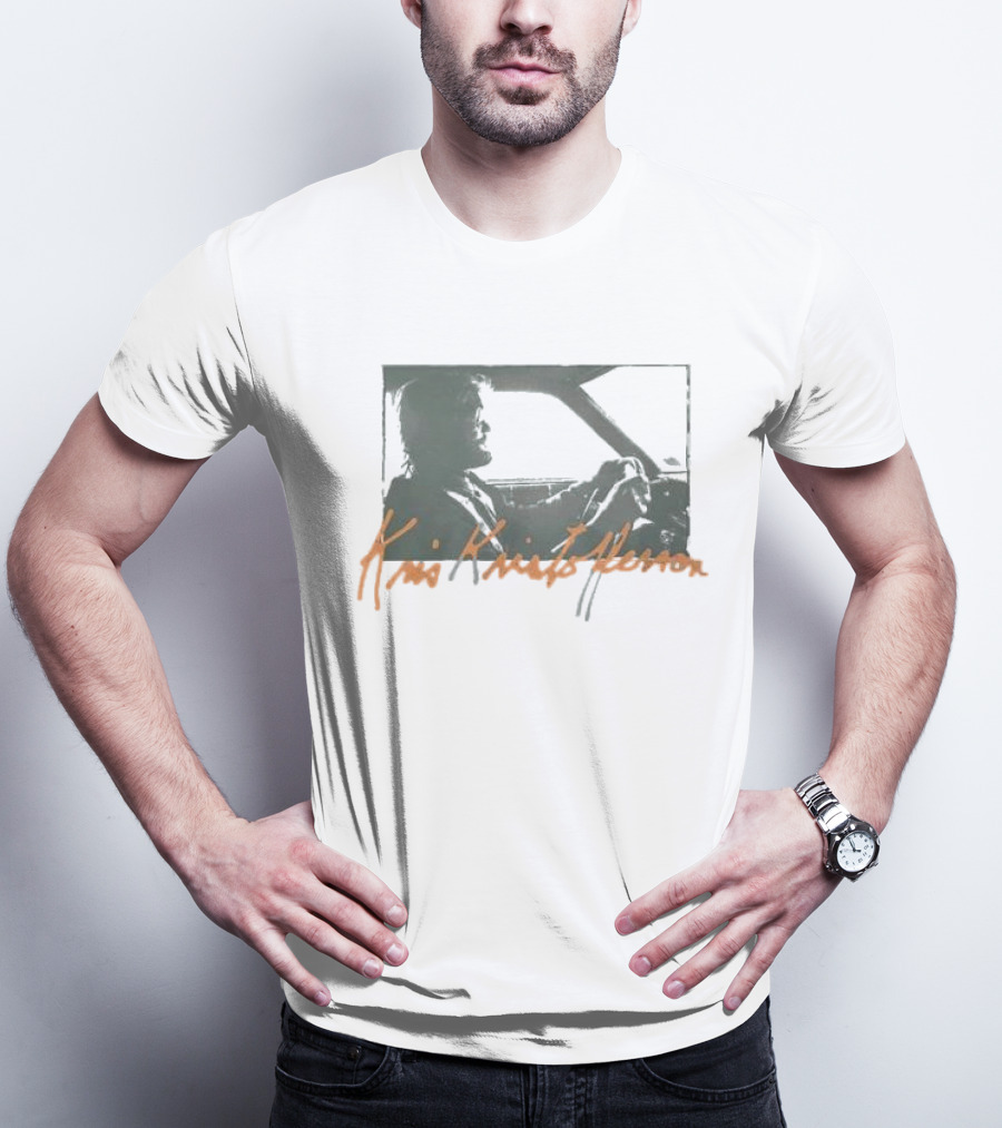 Kris Kristofferson Driving Car T-Shirt