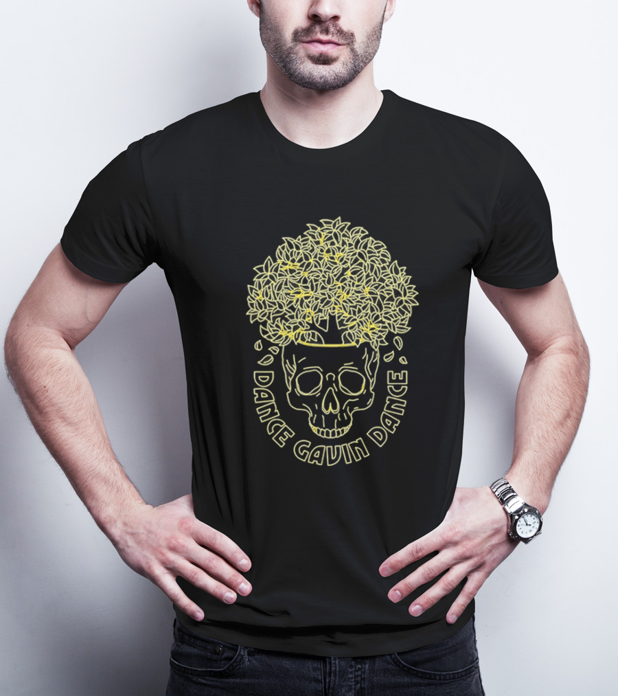 Dance Gavin Dance Skull Tree Neon Line T-Shirt