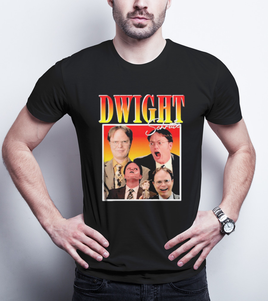DWIGHT Schrute Michael Scott Iconic Moments Collage T-Shirt