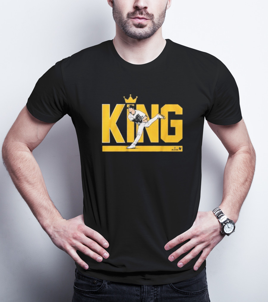 KING Michael Pitching Pose Baseball T-Shirt