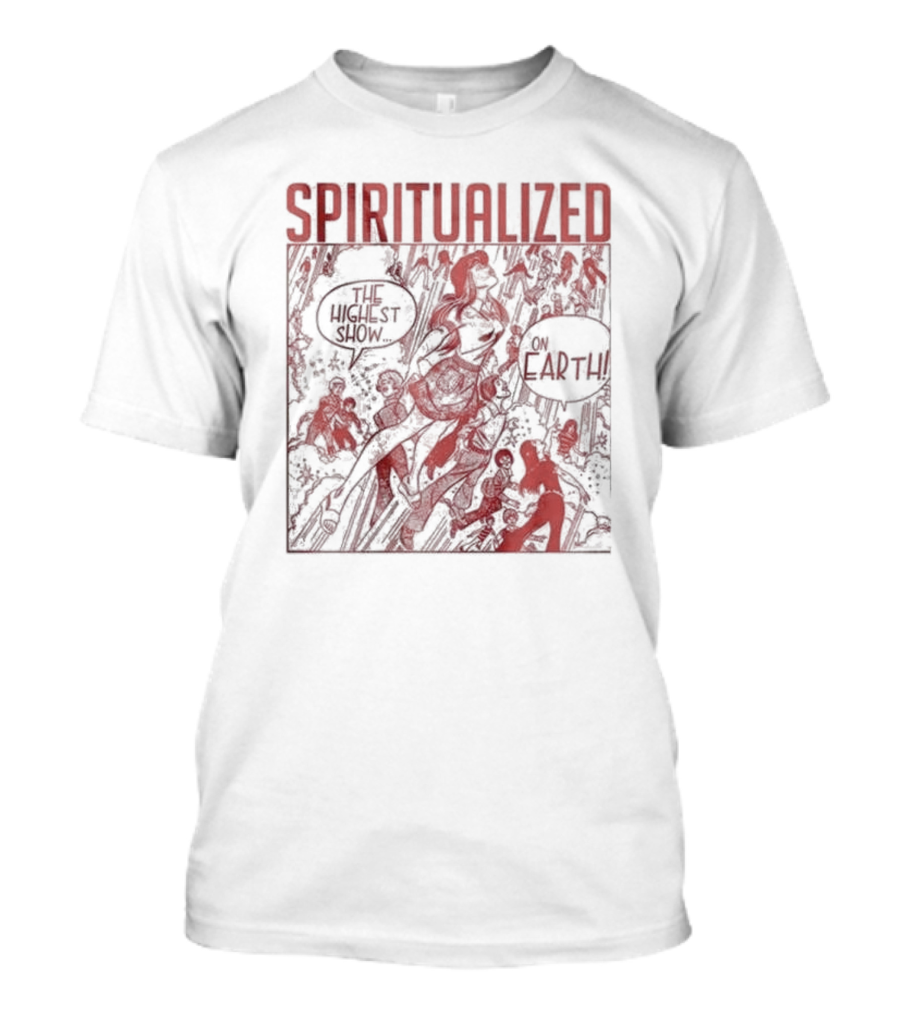 Spiritualized The Highest Show On Earth Retro Comic T-Shirt
