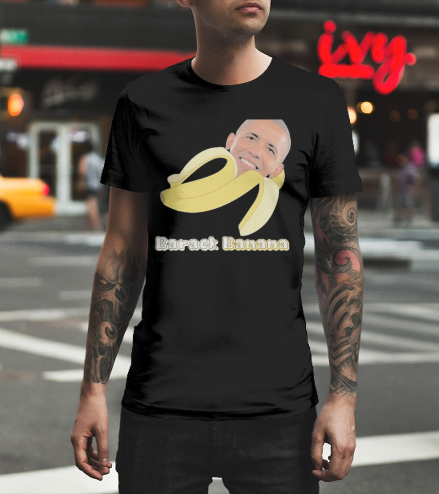 Barack Banana Funny Meme Face T-Shirt