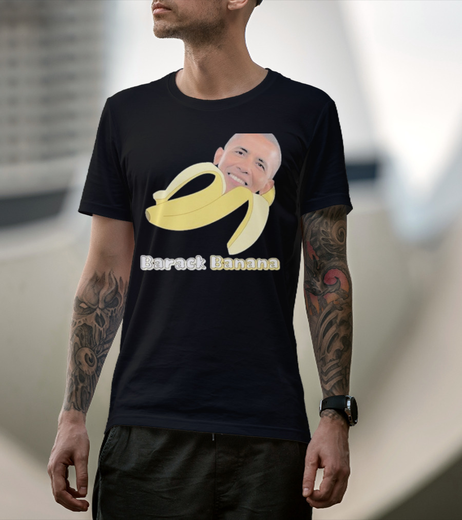 Barack Banana Funny Meme Face T-Shirt