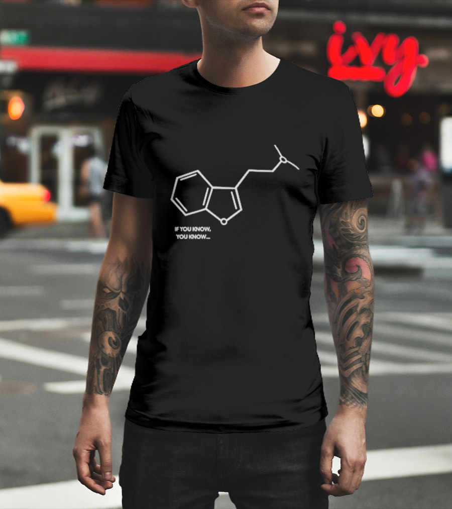 Dmtworld If You Know You Know Molecule Structure T-Shirt