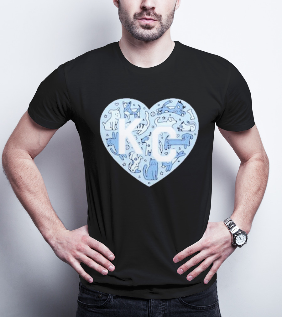 KC Pet Project Heart Cats Dogs Animal T-Shirt