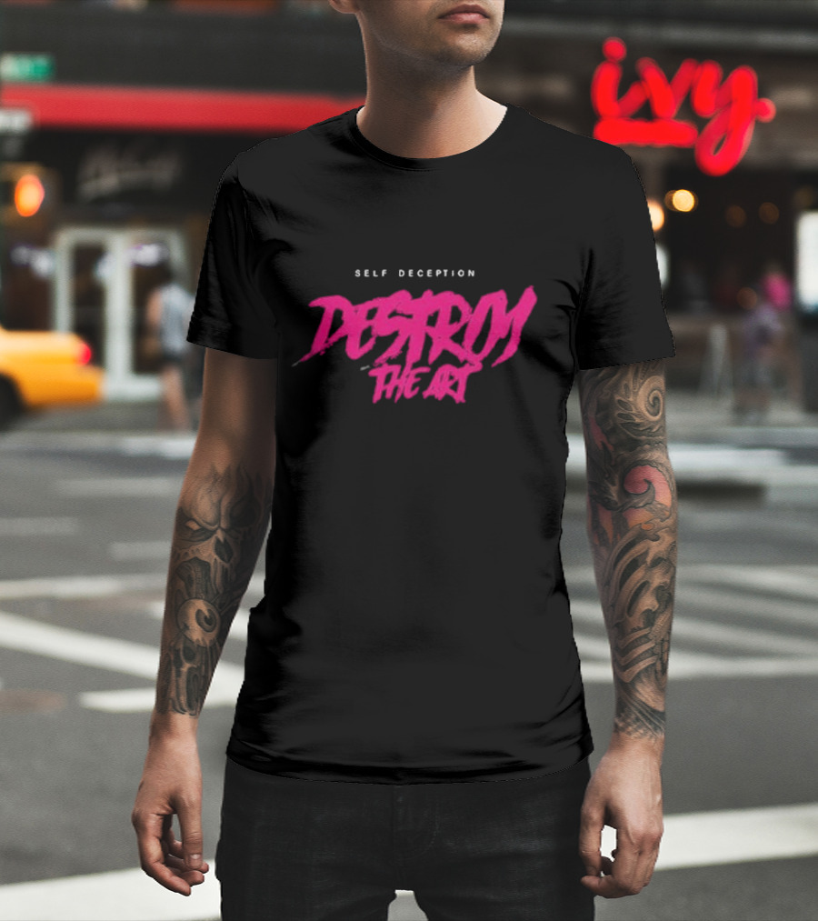 Self Deception Destroy The Art Retro T-Shirt