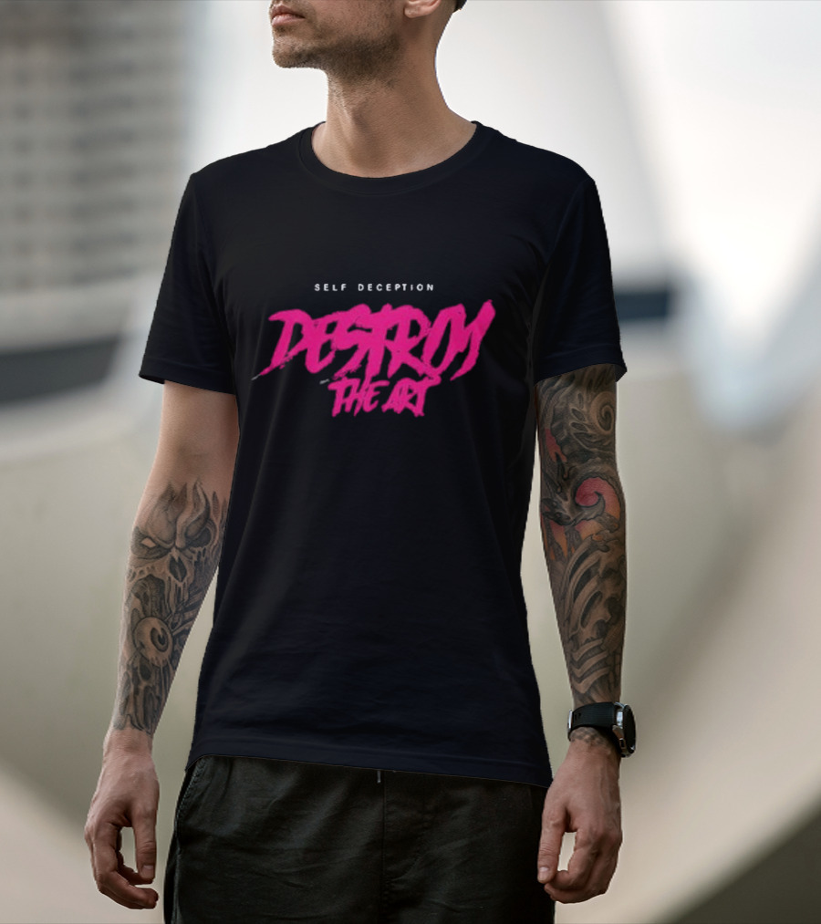 Self Deception Destroy The Art Retro T-Shirt