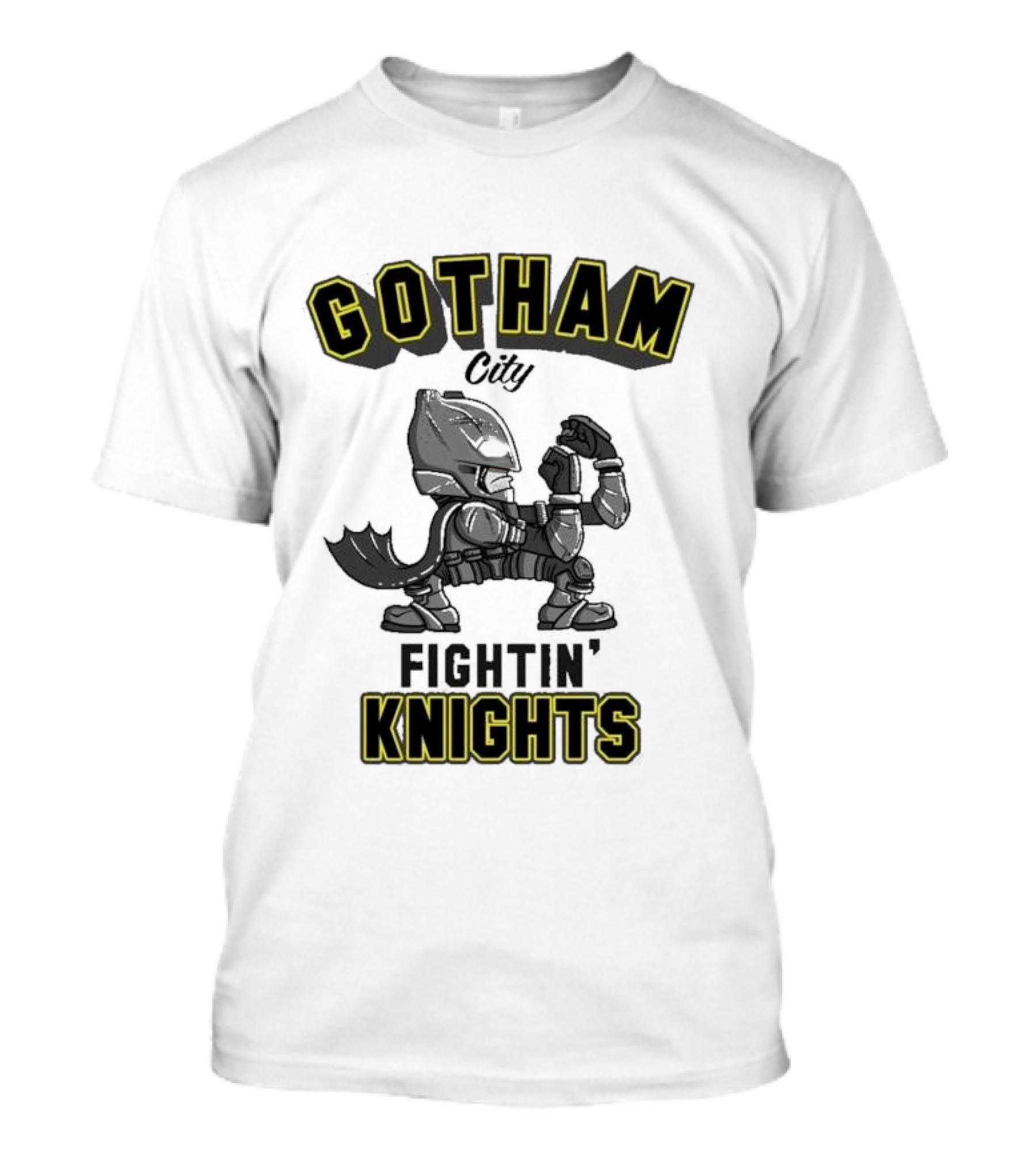Gotham City Fightin’ Knights Batman Comic Style Armor Pose T-Shirt