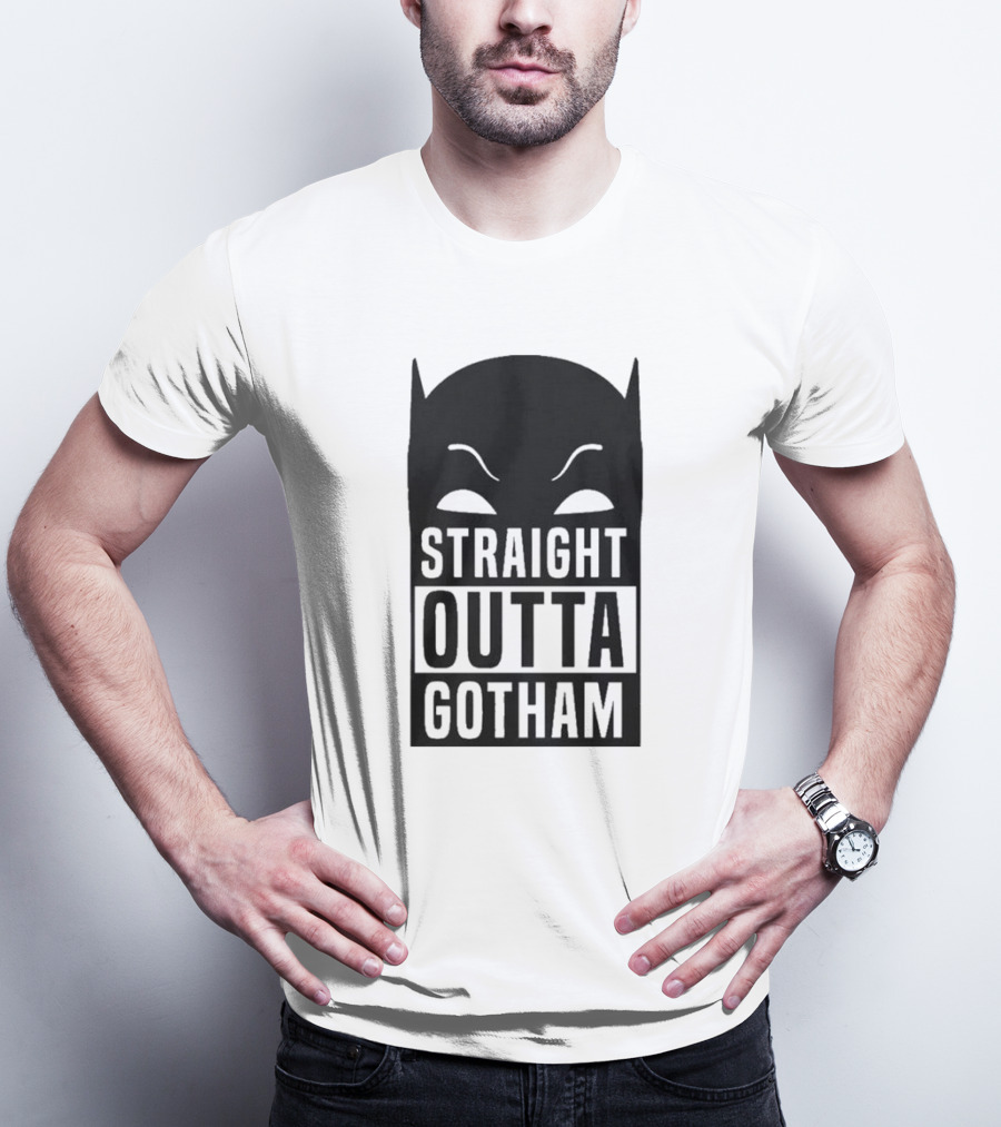 Straight Outta Gotham Batman Silhouette Iconic T-Shirt