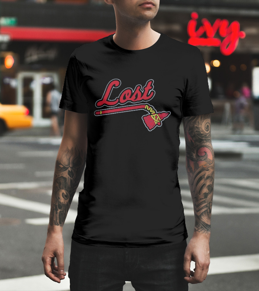 Lost Atlanta Braves Tomahawk T-Shirt