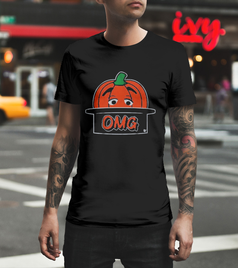 OMG Pumpkin Hat New York Playoff T-Shirt