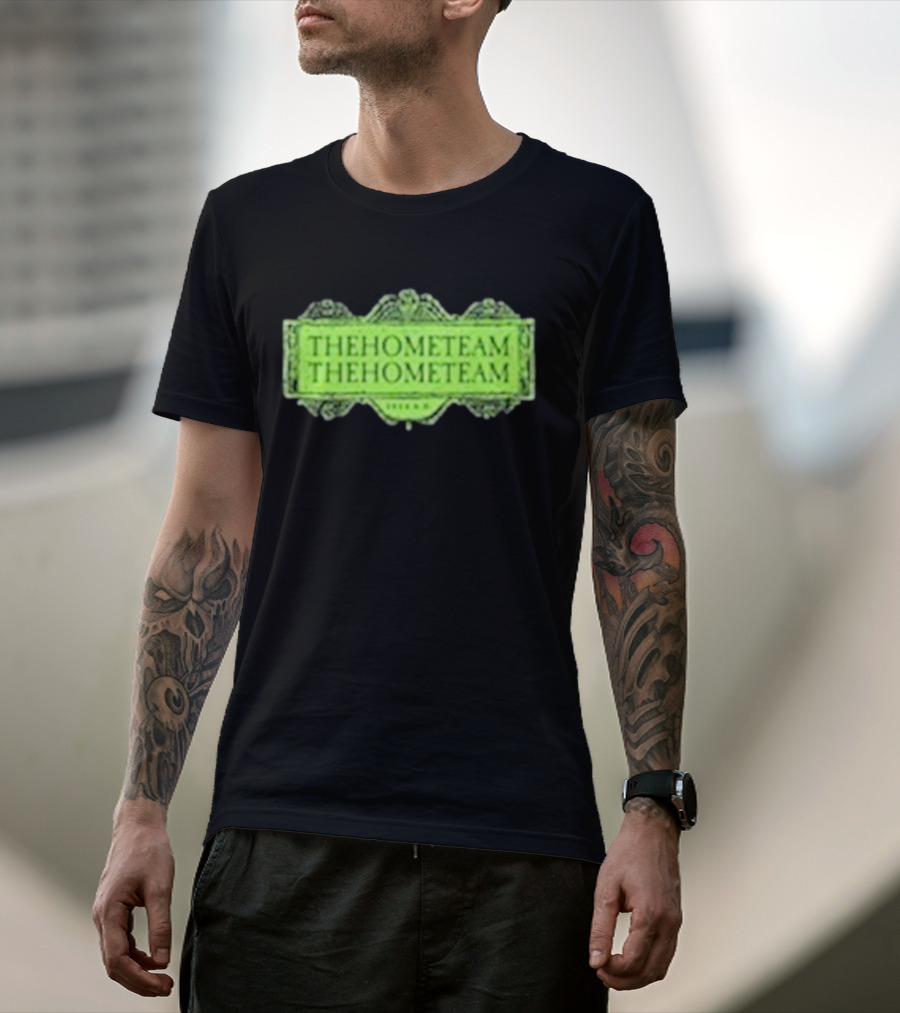 The Home Team Beetlejuice Beetlejuice Vintage Green Text T-Shirt
