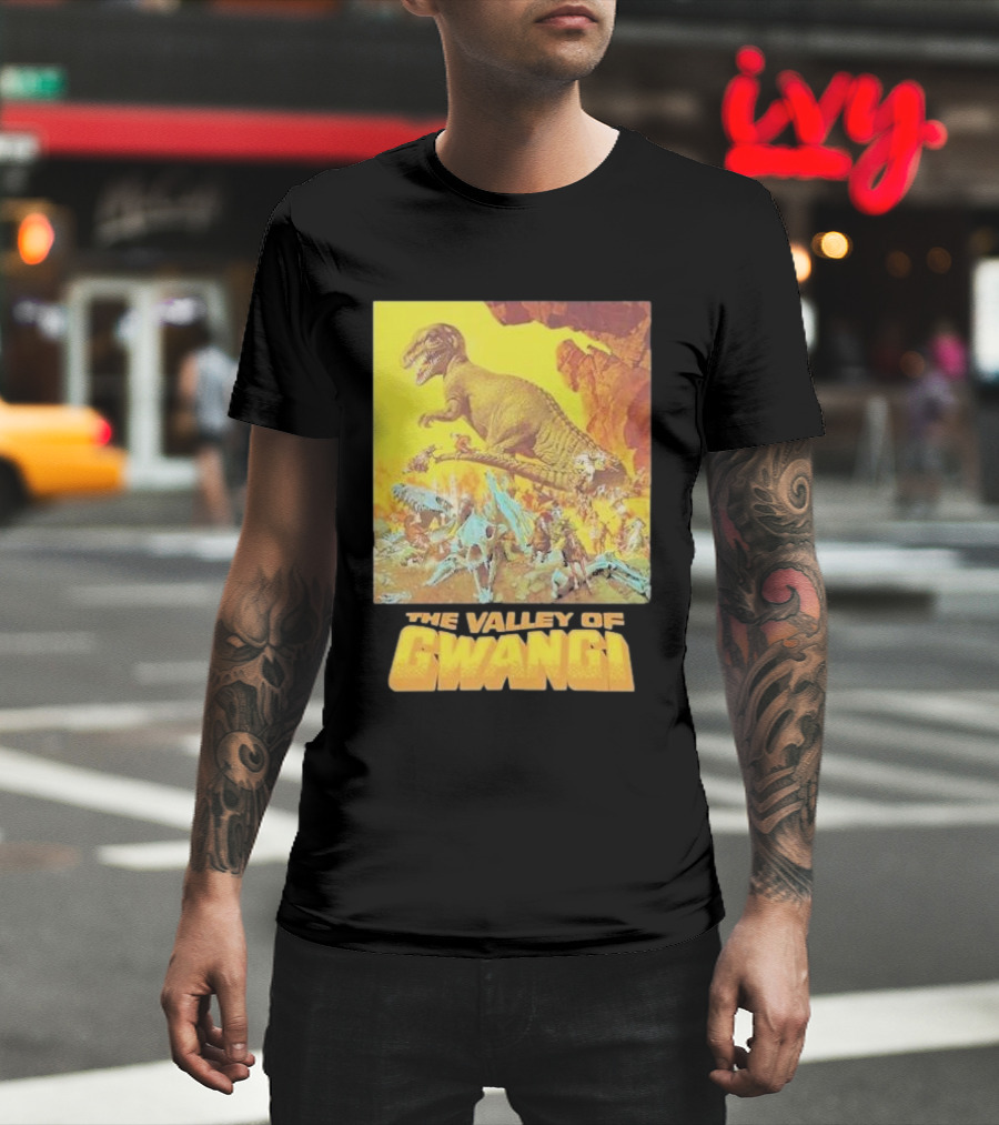 The Valley Of Gwangi Dinosaur Adventure Scene T-Shirt