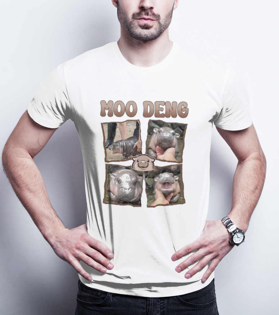Moo Deng Baby Hippo Images T-Shirt