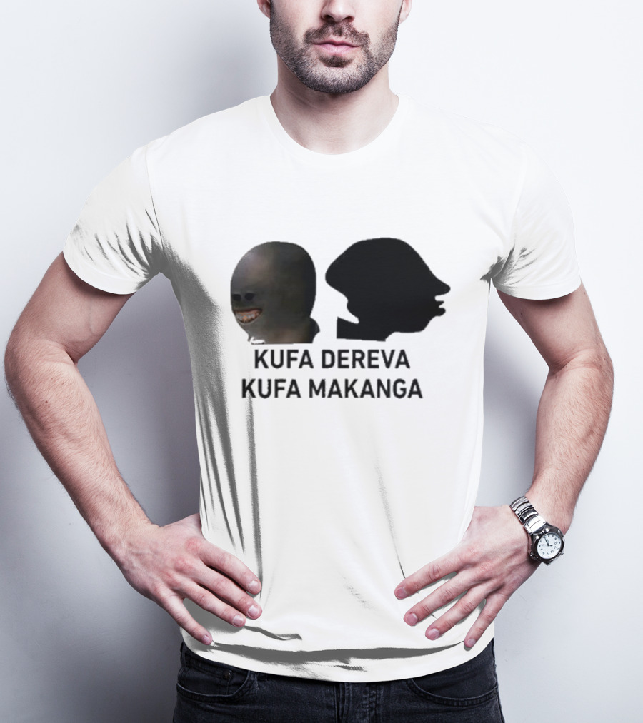 Kufa Dereva Kufa Makanga African Silhouette Humor T-Shirt