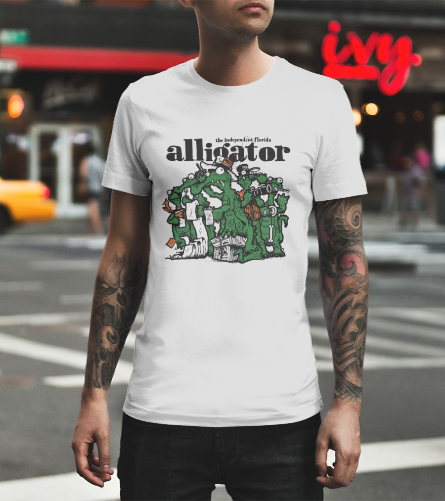 The Independent Florida Alligator Journalism Team Cartoon T-Shirt