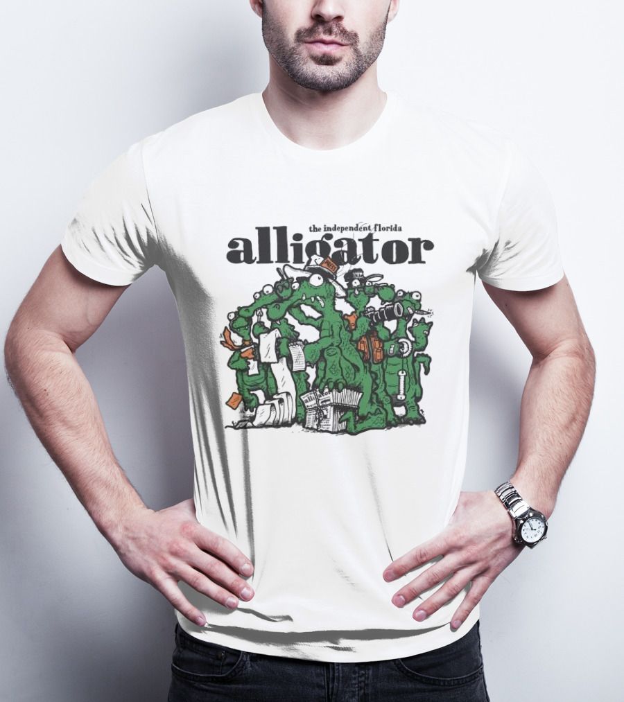 The Independent Florida Alligator Journalism Team Cartoon T-Shirt