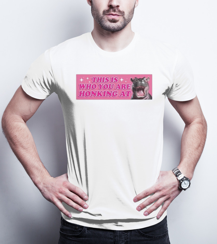 This Is Who You Are Honking At Hippo T-Shirt