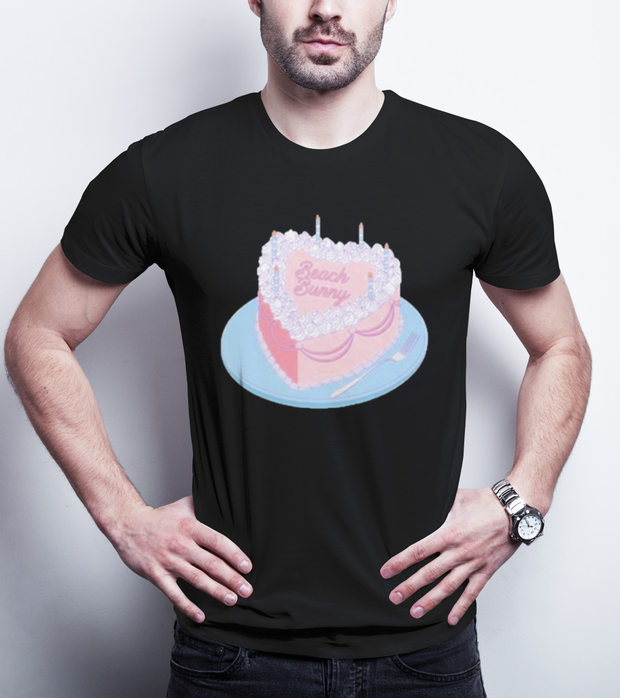 Beach Bunny Heart-Shaped Cake Clueless T-Shirt