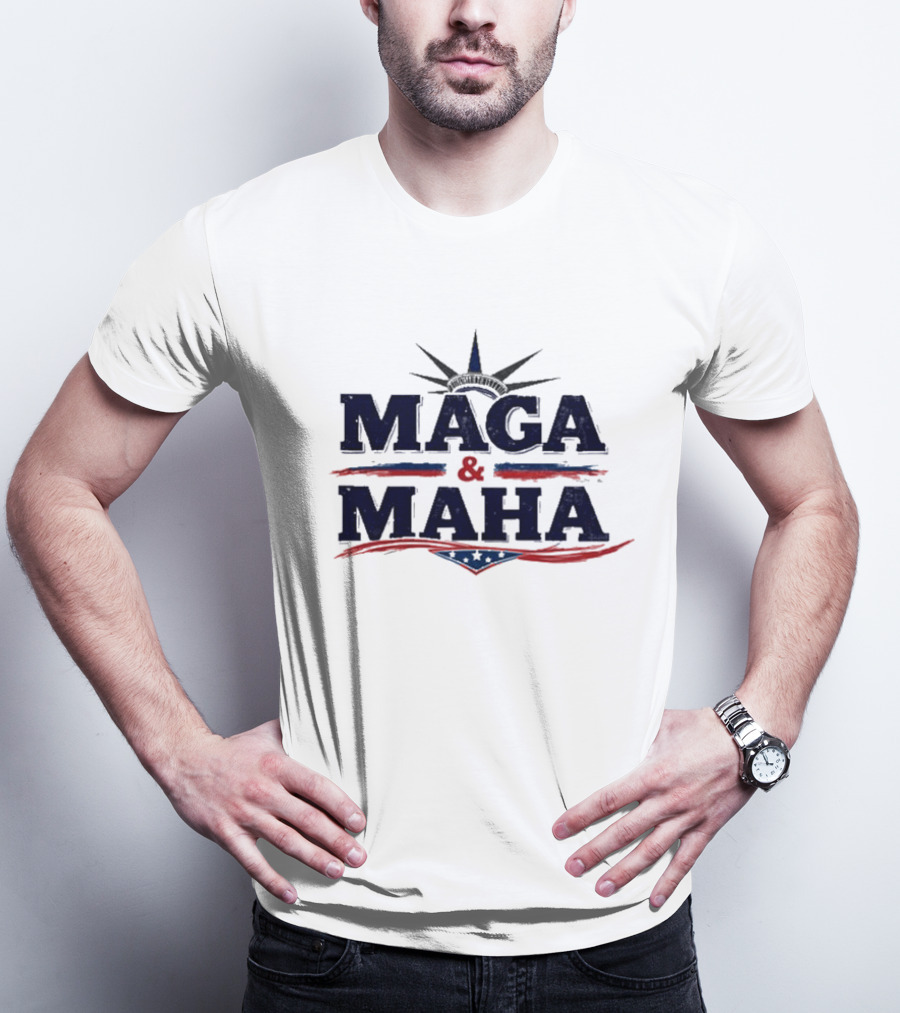Maga And Maha America Capitol Star Stripes T-Shirt