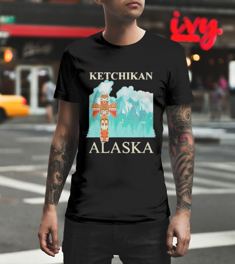 Ketchikan Alaska Native American Indian Totem T-Shirt