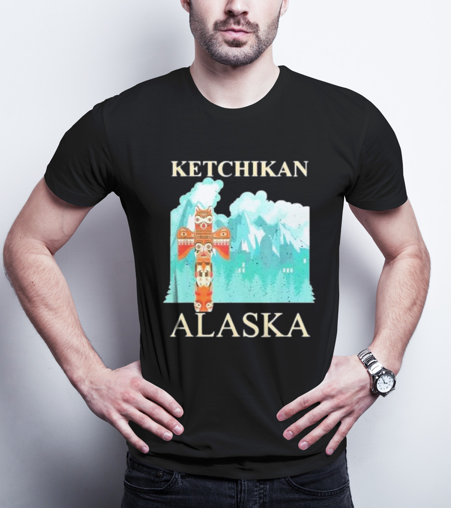 Ketchikan Alaska Native American Indian Totem T-Shirt