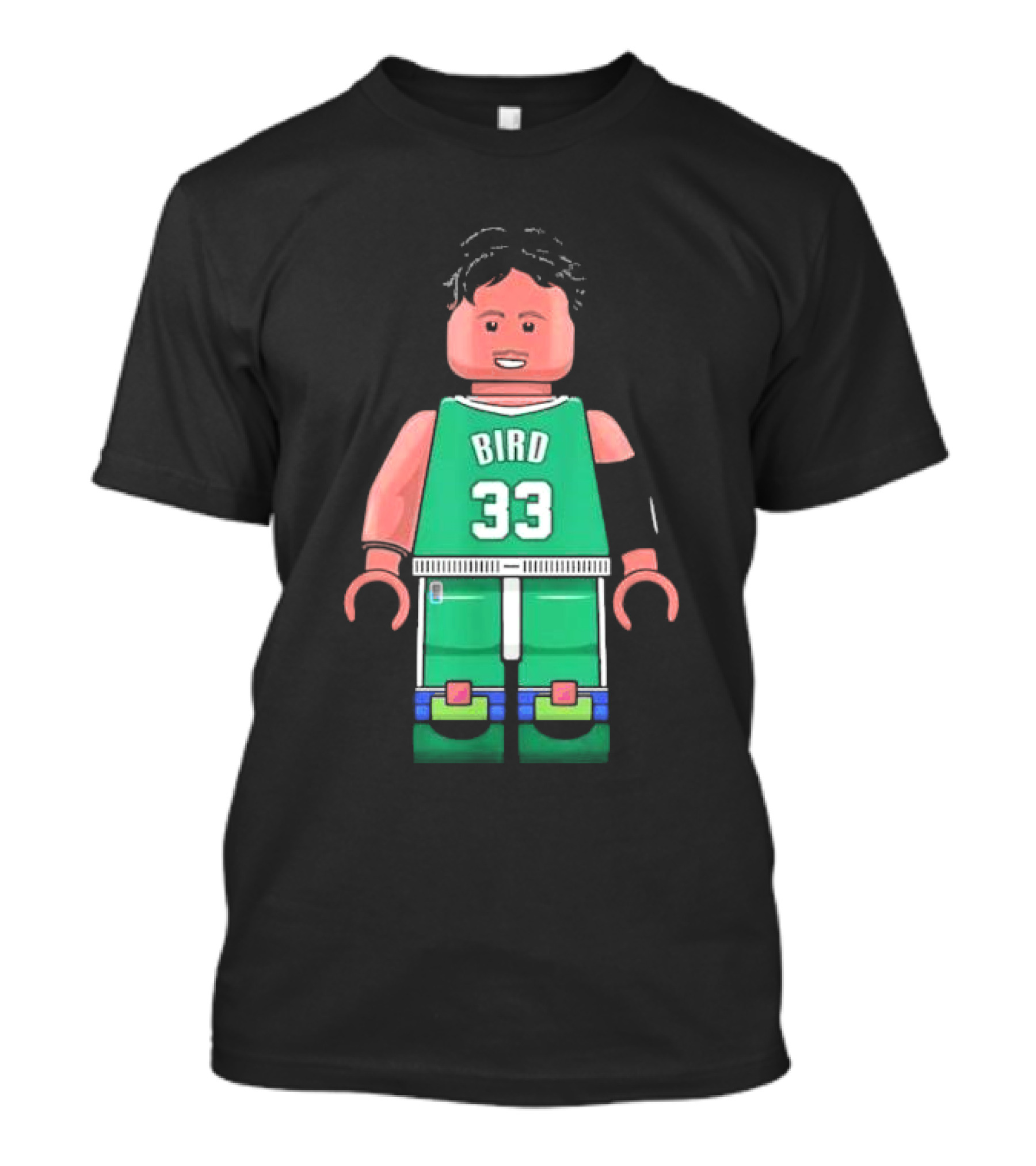 Larry Bird Lego Christmas 33 Basketball Player T-Shirt