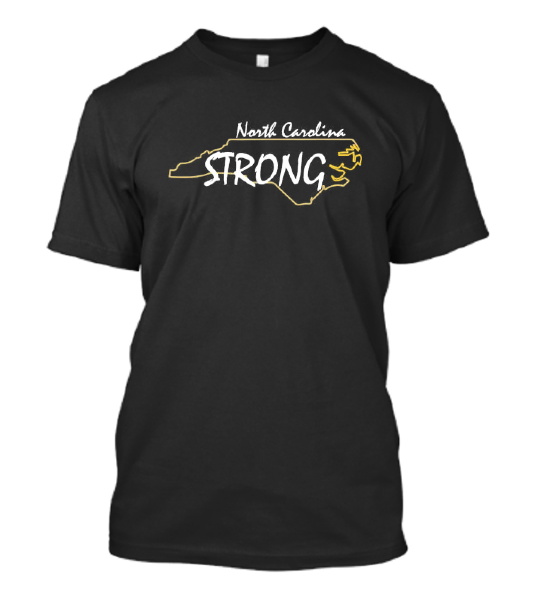 North Carolina Strong Map Outline T-Shirt