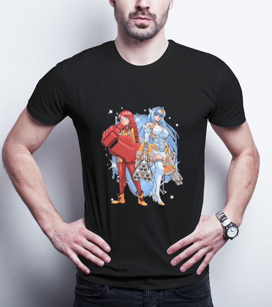 Space Journey Coinbox Anime Duo With Armor And Weapons T-Shirt