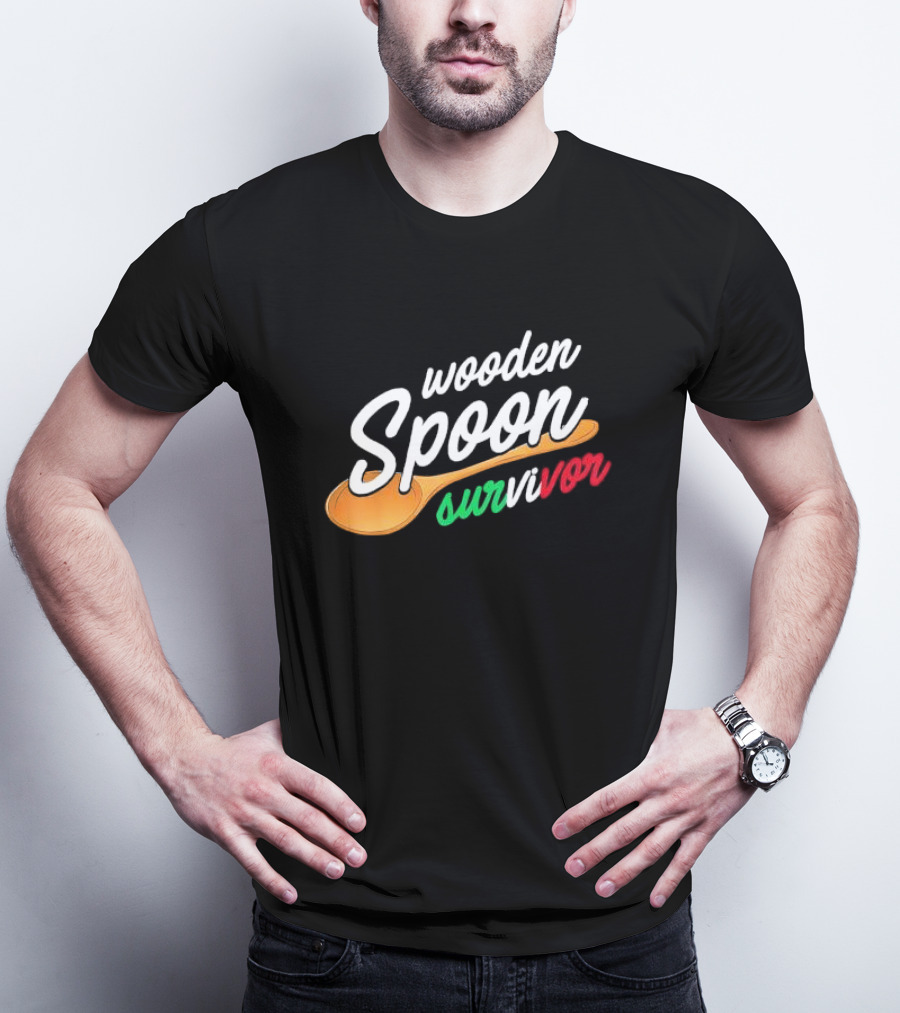 Wooden Spoon Survivor Italian Food Lovers T-Shirt