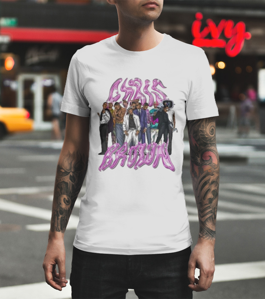 20 Years Of Chris Brown Celebrating Music Journey Icons T-Shirt