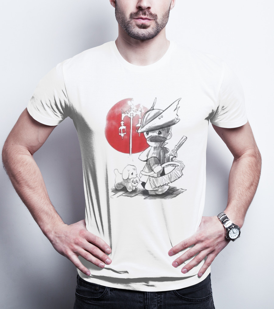 Consciousness Is A Lake Herry Johnson Hunter And Dog In Red Circle With Lanterns T-Shirt