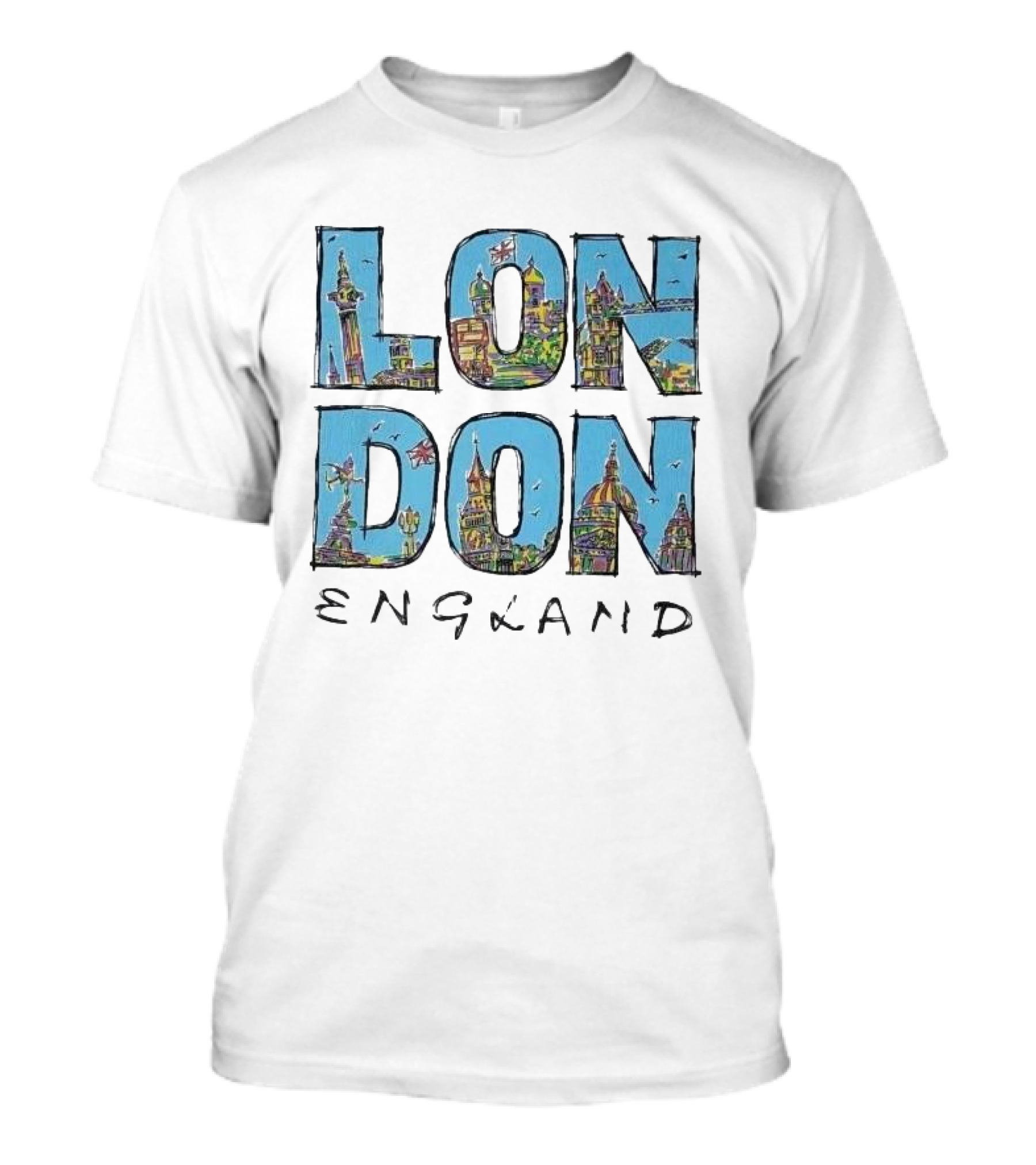 London England Landmarks T-Shirt
