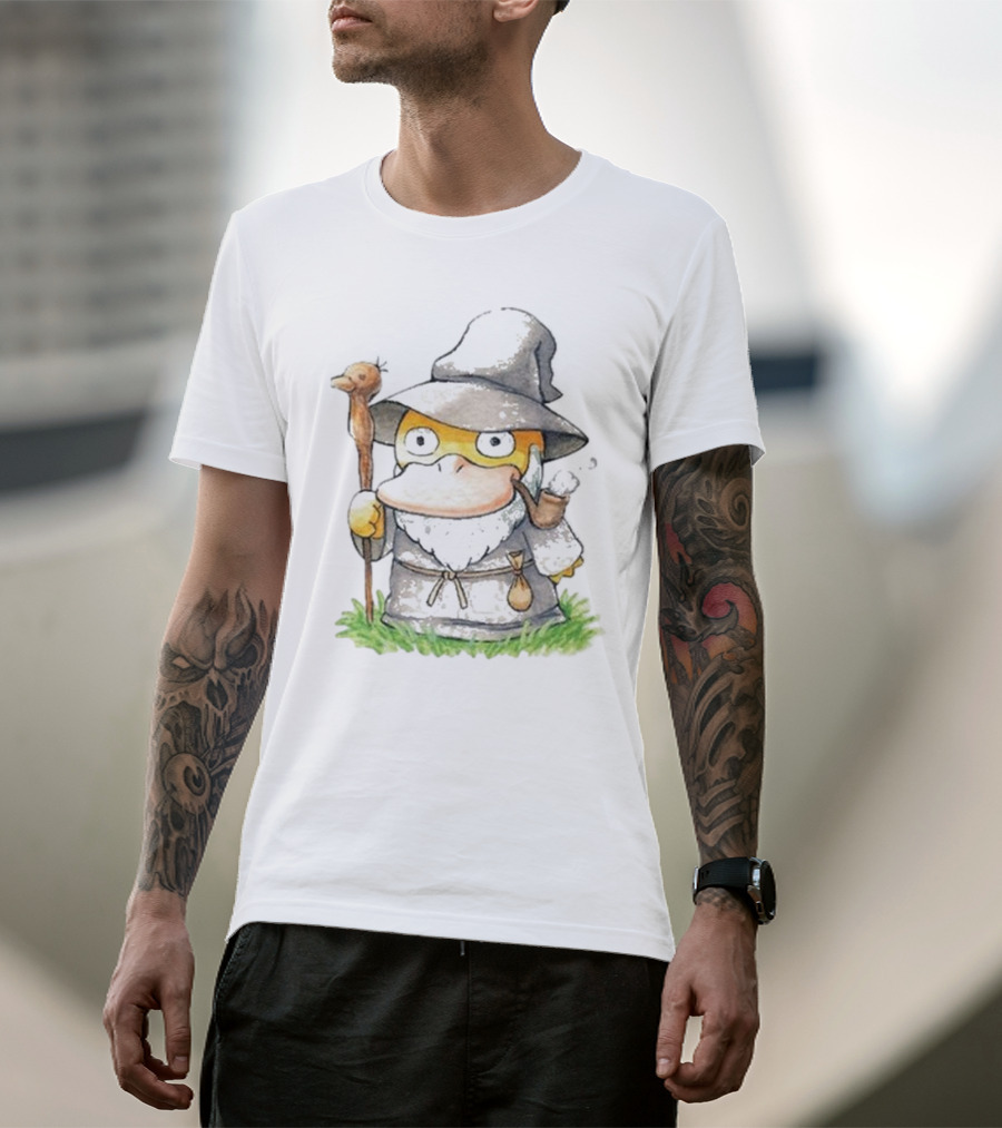 Ganduck The Grey Psyduck Wizard Crossover T-Shirt