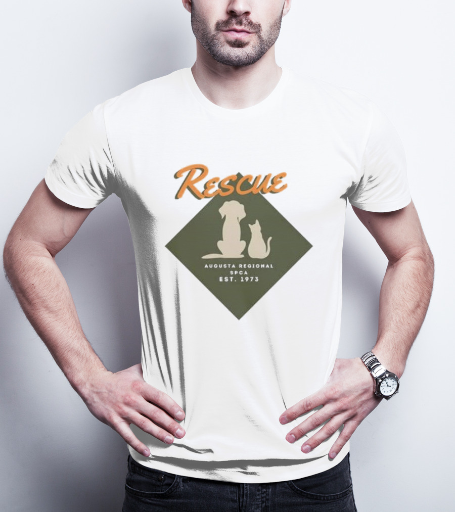 Rescue Augusta Regional SPCA Est 1973 Dog And Cat T-Shirt