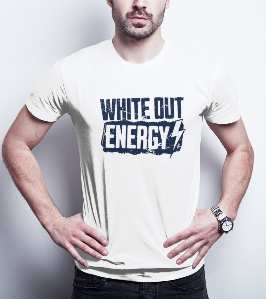 White Out Energy Lightning Bolt T-Shirt