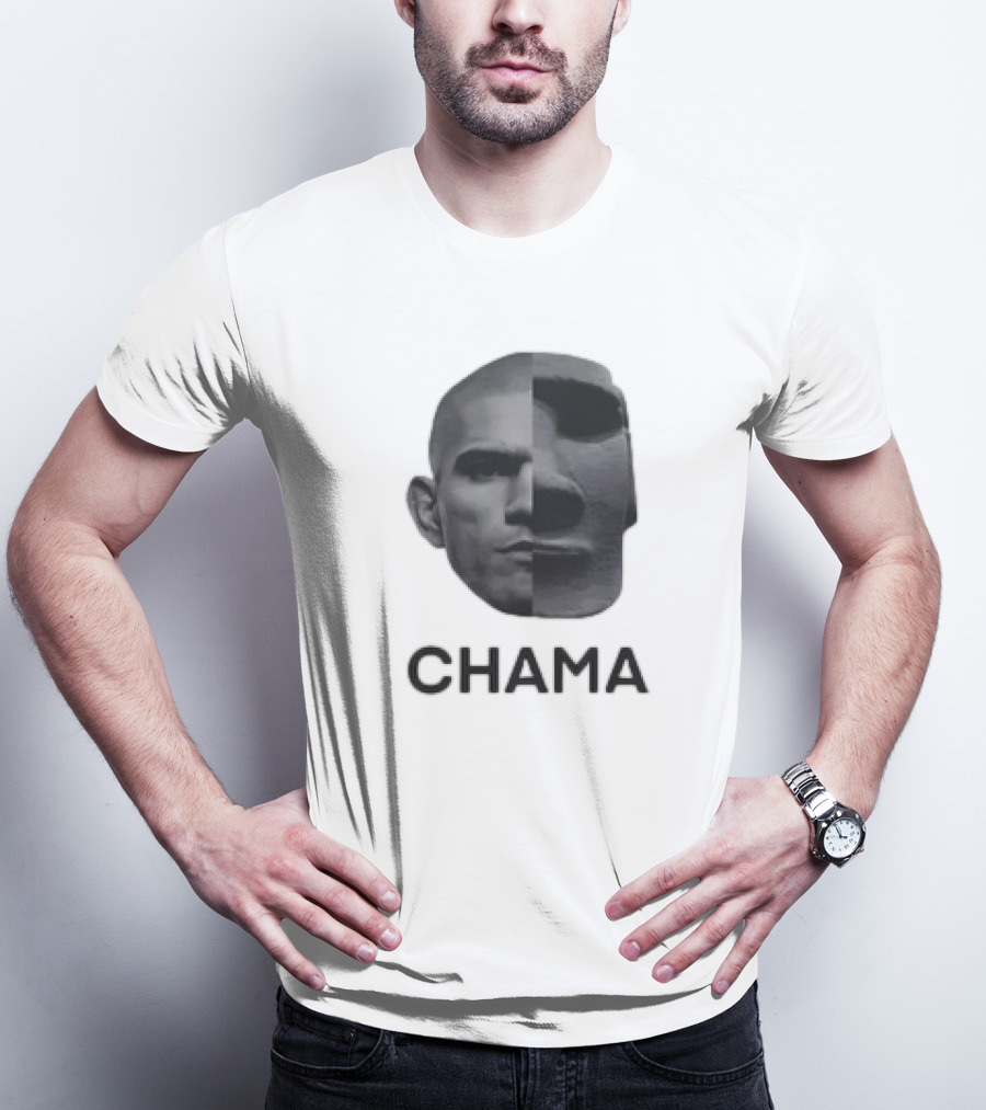 CHAMA Alex Pereira Poatan UFC MMA Face Split T-Shirt
