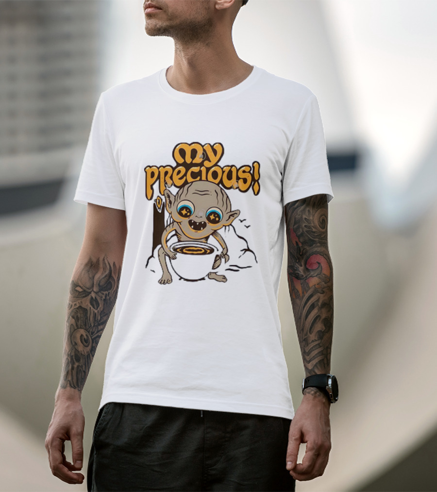 Gollum My Precious Coffee Lover Fantasy Cup T-Shirt
