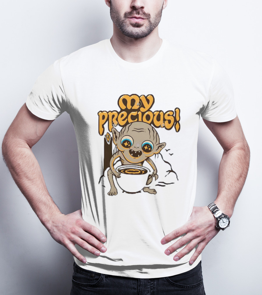 Gollum My Precious Coffee Lover Fantasy Cup T-Shirt