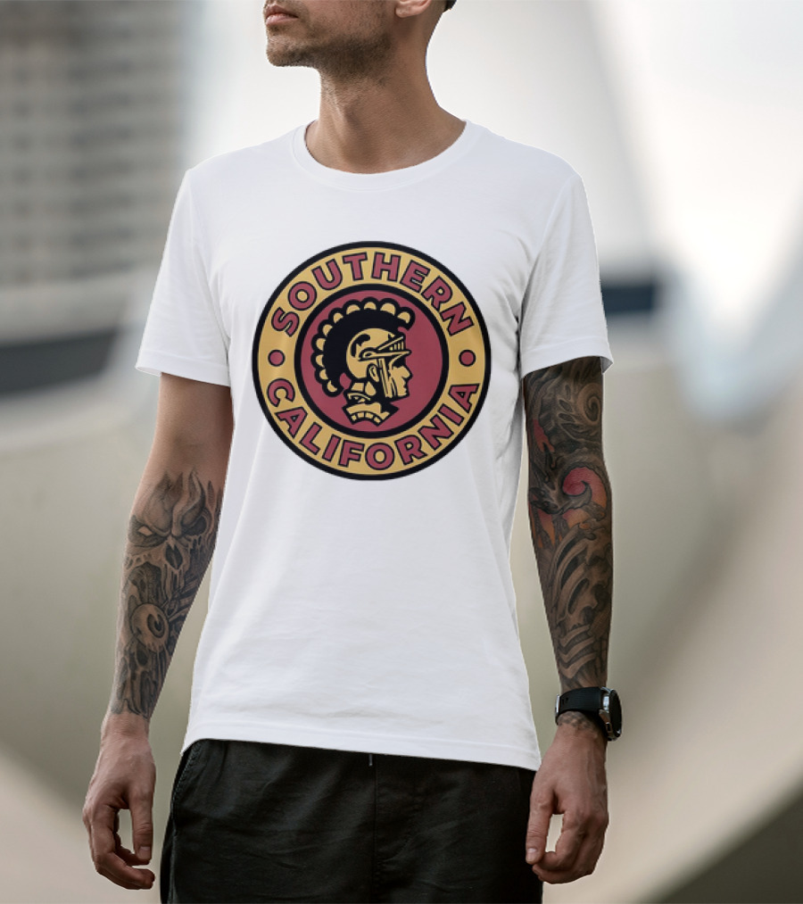 Southern California Trojan Warrior Circle Emblem T-Shirt
