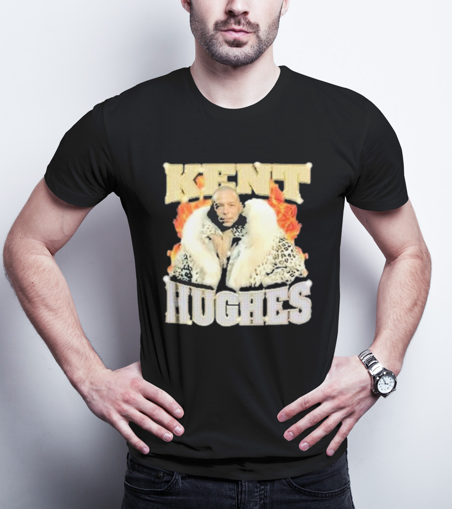 Kent Hughes Fur Coat With Flames T-Shirt