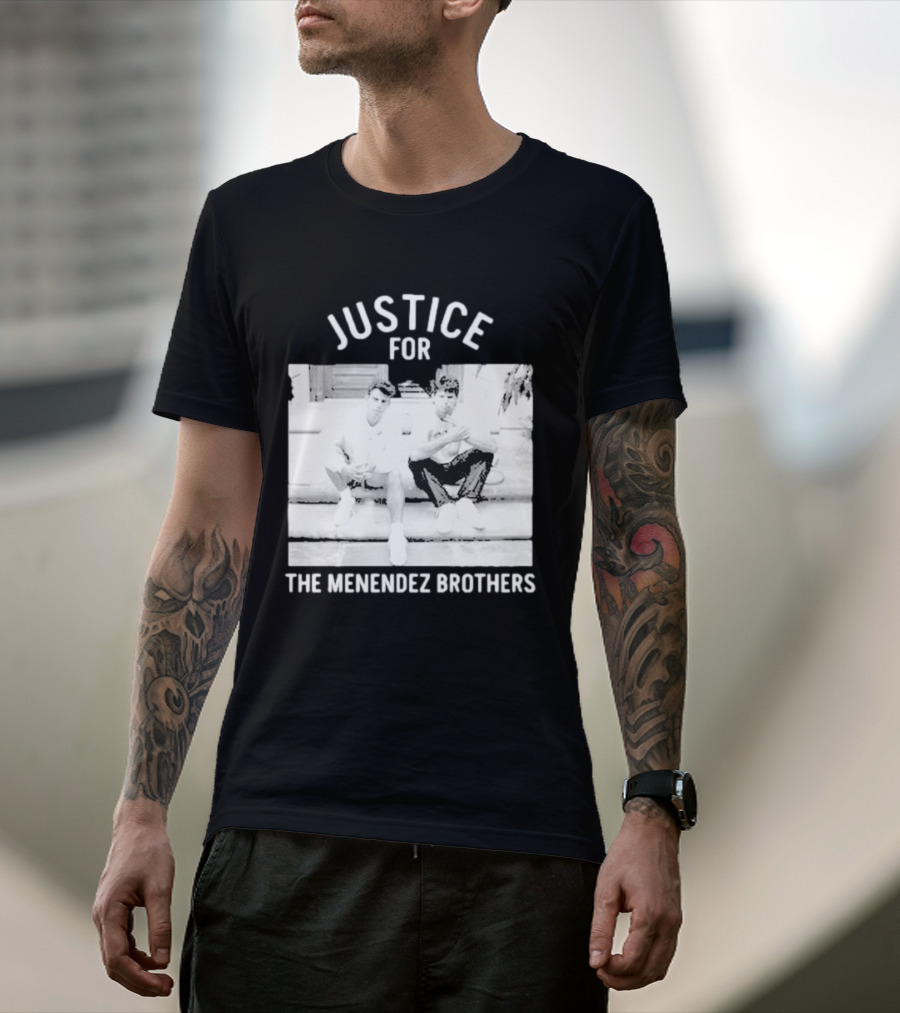 Justice For The Menendez Brothers Vintage Style Court Case Retro Appeal T-Shirt