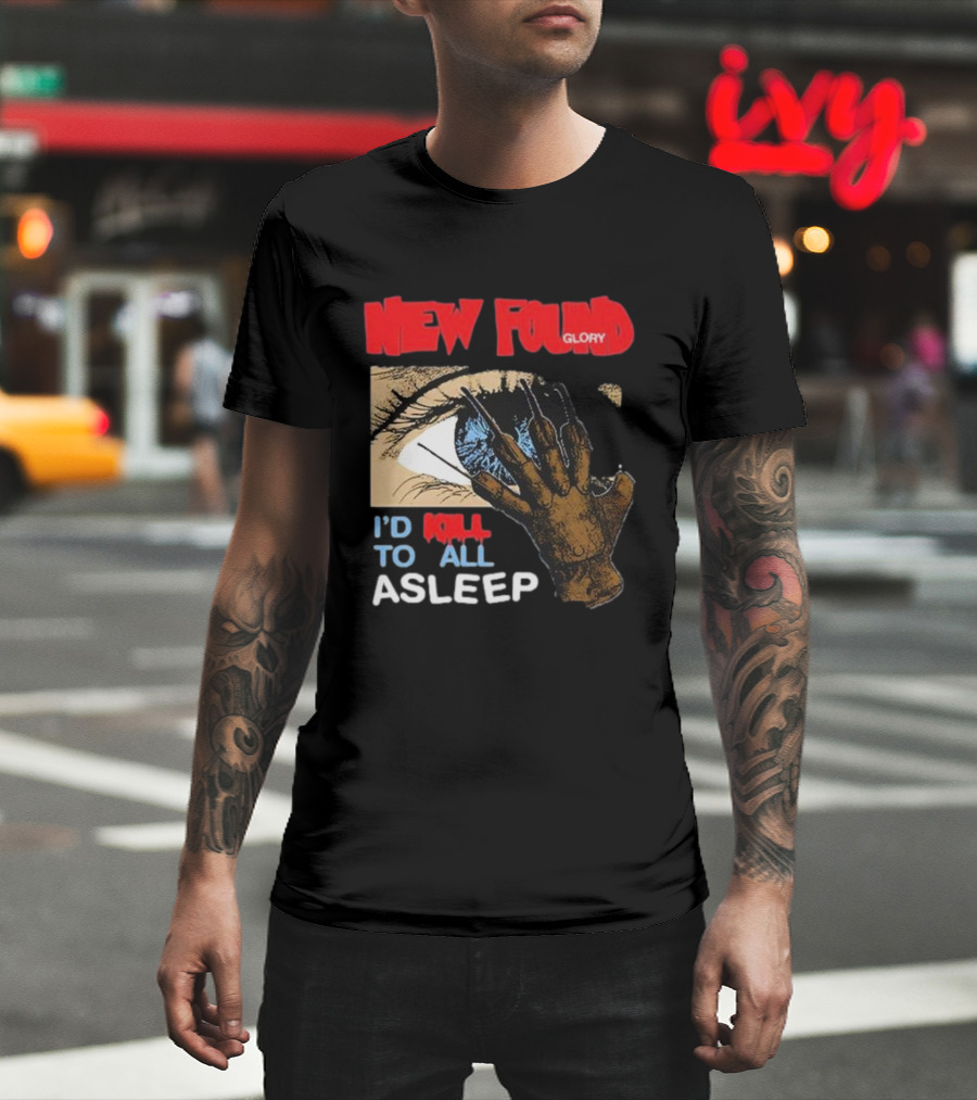 New Found Glory Eye Claw I'd Kill To Fall Asleep T-Shirt