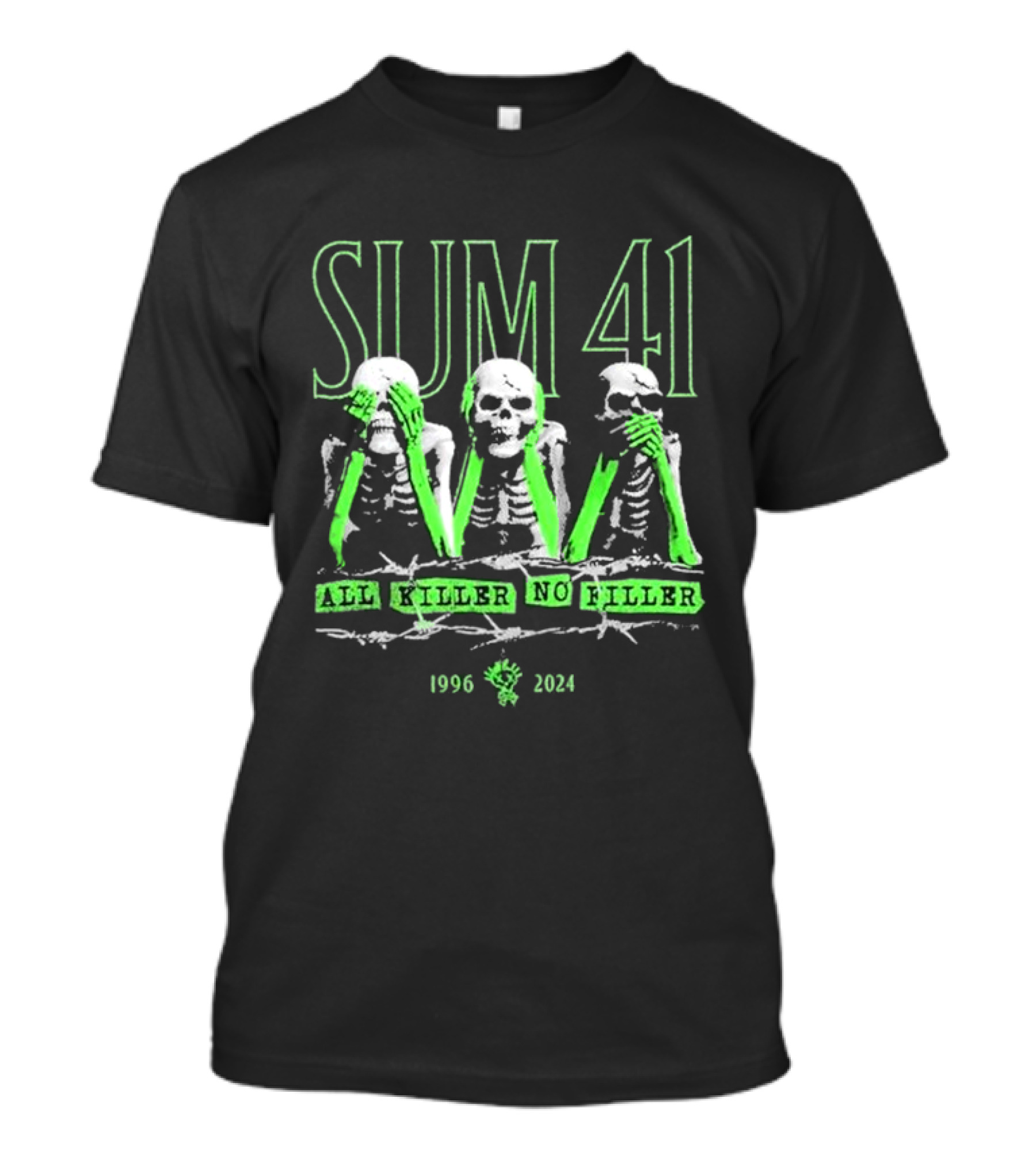 Sum 41 Skeletons All Killer No Filler 1996 T-Shirt