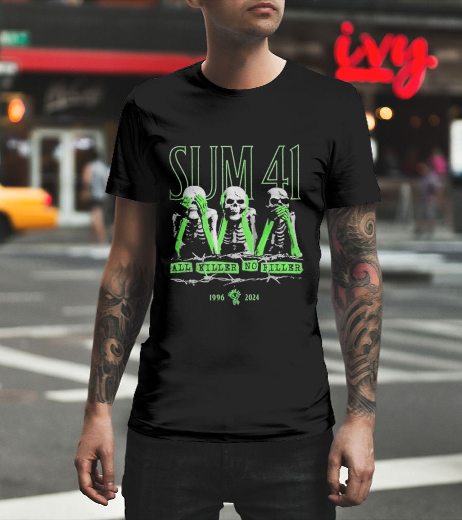 Sum 41 Skeletons All Killer No Filler 1996 T-Shirt