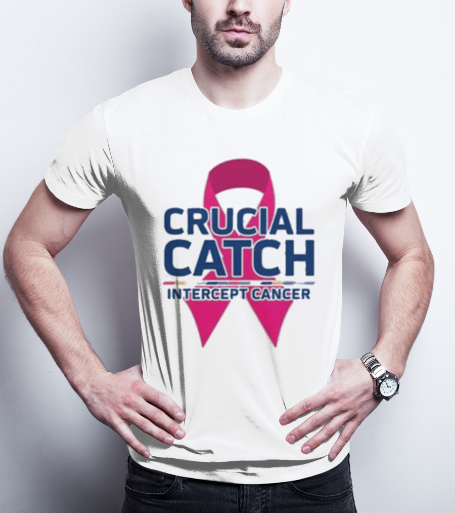 Crucial Catch Intercept Cancer Pink T-Shirt