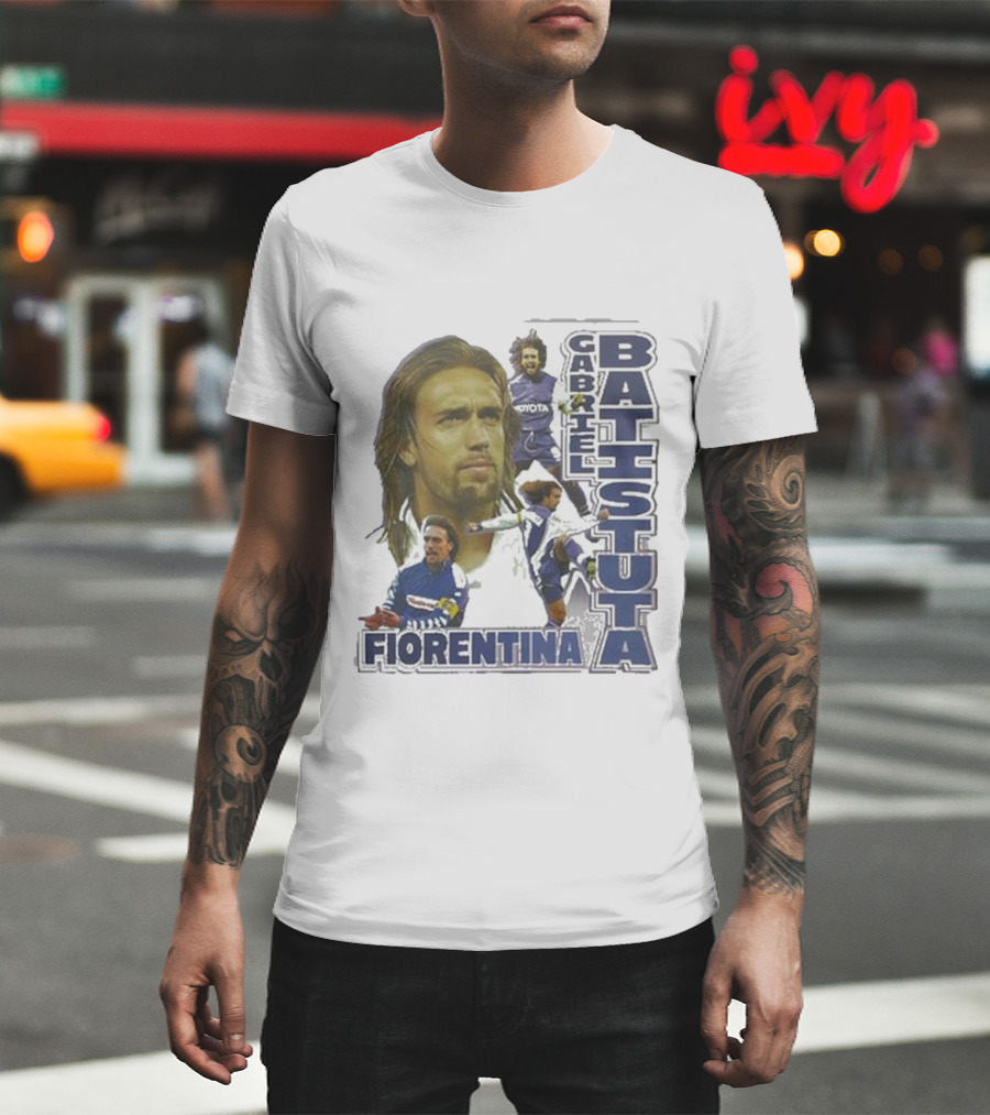 Gabriel Batistuta Fiorentina Football Legend T-Shirt